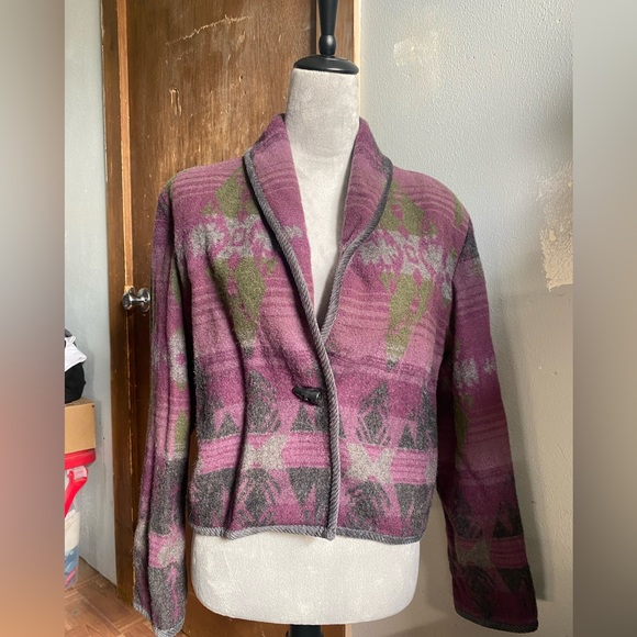 New Identity | Jackets & Coats | Vintage New Identity Wool Blend Woven ...